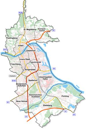 Liste der statistischen Bezirke (ab 2014) – LinzWiki